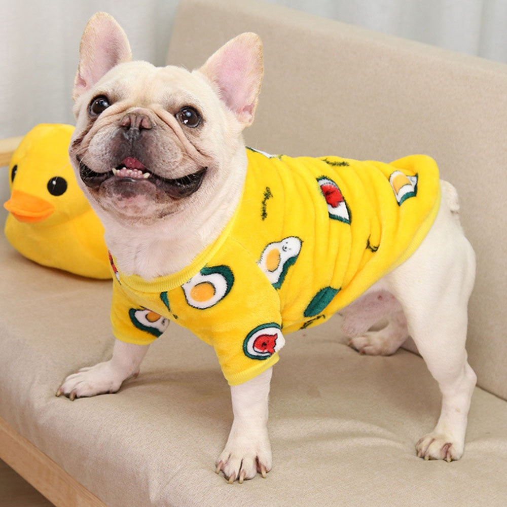 Cute Print Small Dog Hoodie – MyPetFrenchie Cute Print Small Dog Hoodie – MyPetFrenchie
